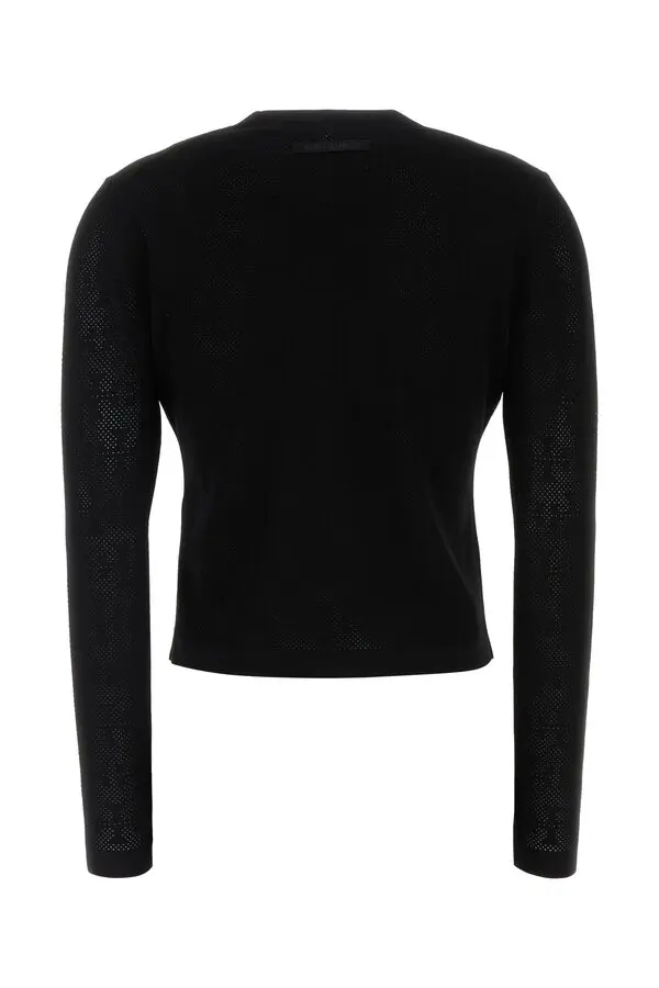 Tory Burch Viscose Blend Cardigan With Embroidered Logo