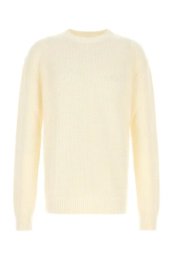 Amiri Cream Crochet Sweater