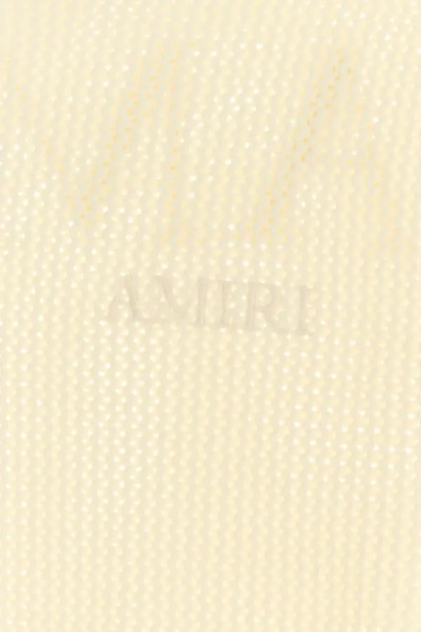 Amiri Cream Crochet Sweater