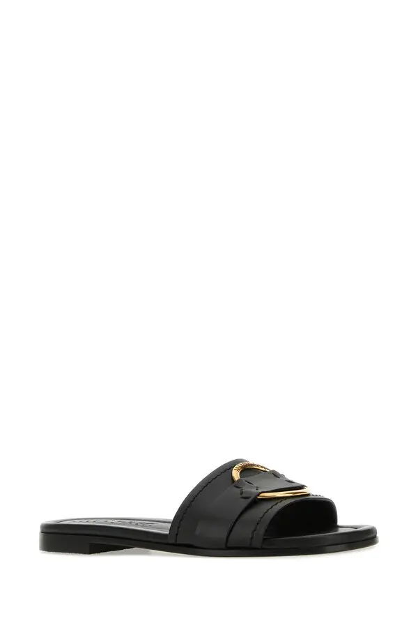 Moncler Leather Bell Slippers