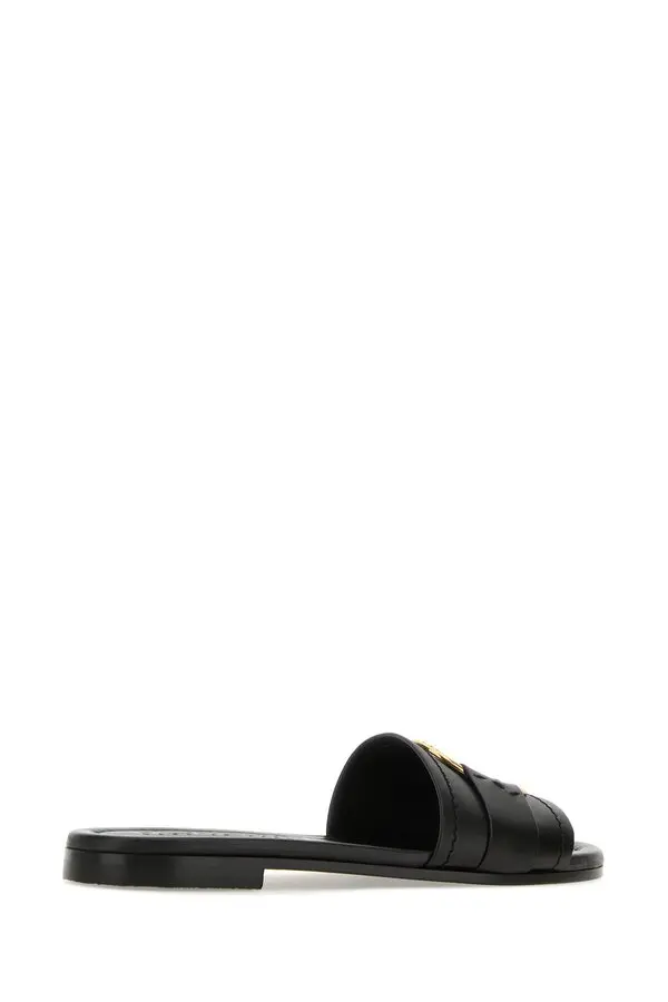 Moncler Leather Bell Slippers