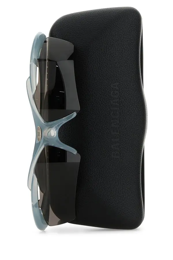 Balenciaga Light Acetate Turbo Rectangle Sunglasses - Blue