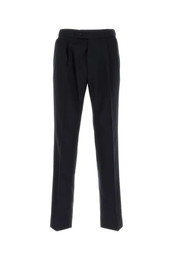 Brioni Wool Tailored Trousers With Adjustable Straps