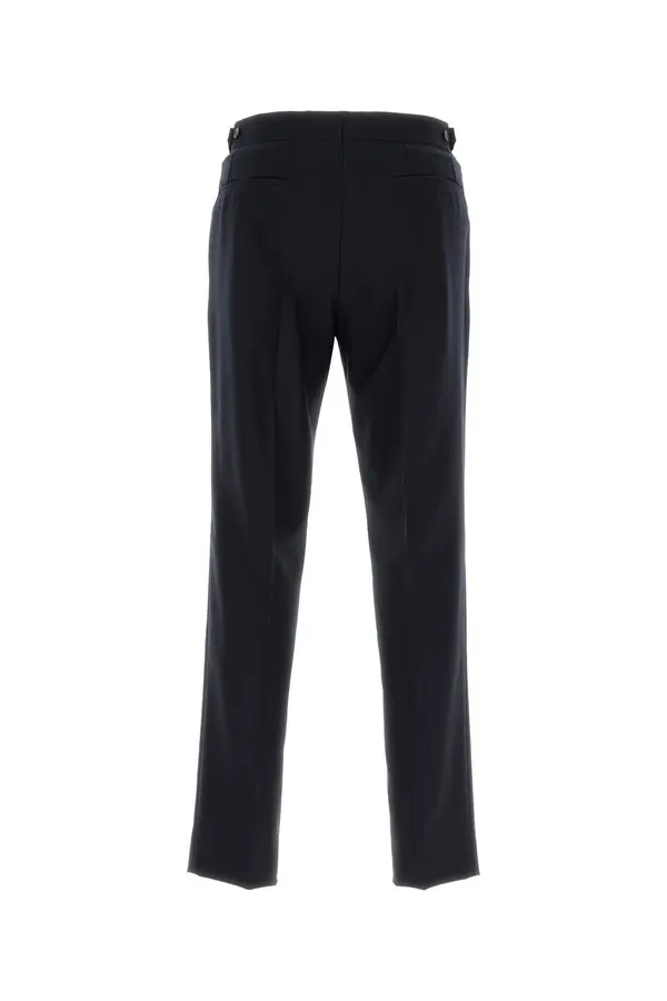 Brioni Wool Tailored Trousers With Adjustable Straps