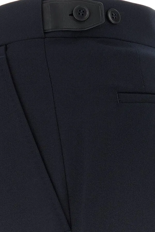 Brioni Wool Tailored Trousers With Adjustable Straps