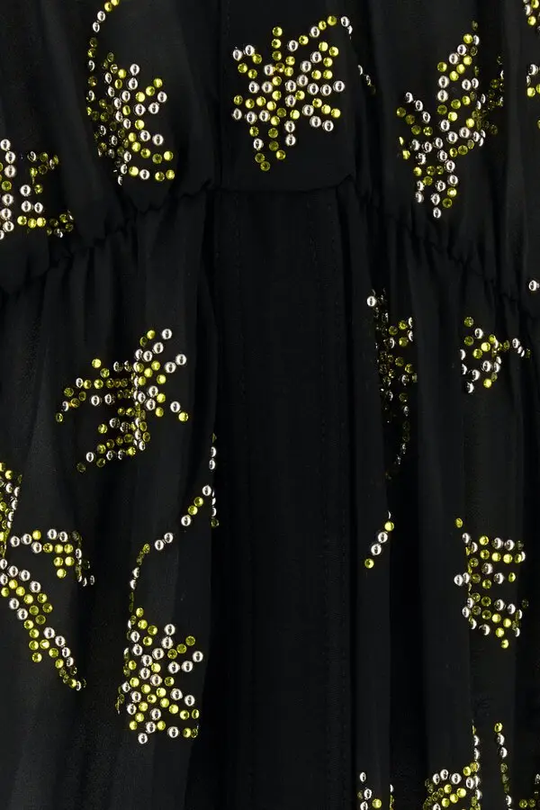 16Arlington Embellished Chiffon Midi Dress