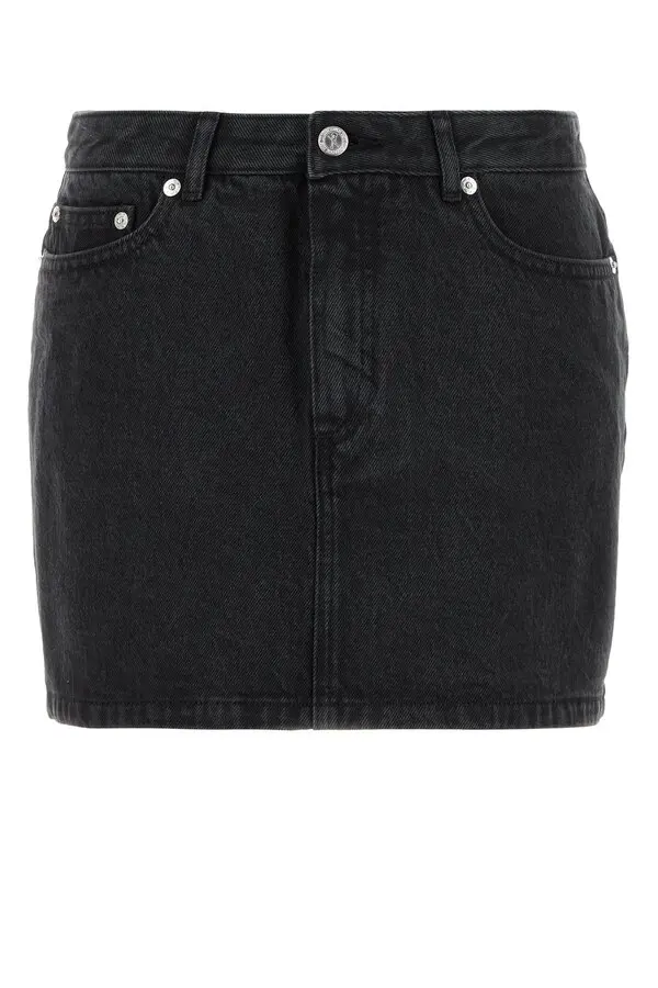 A.p.c. Denim Mini Skirt - Black