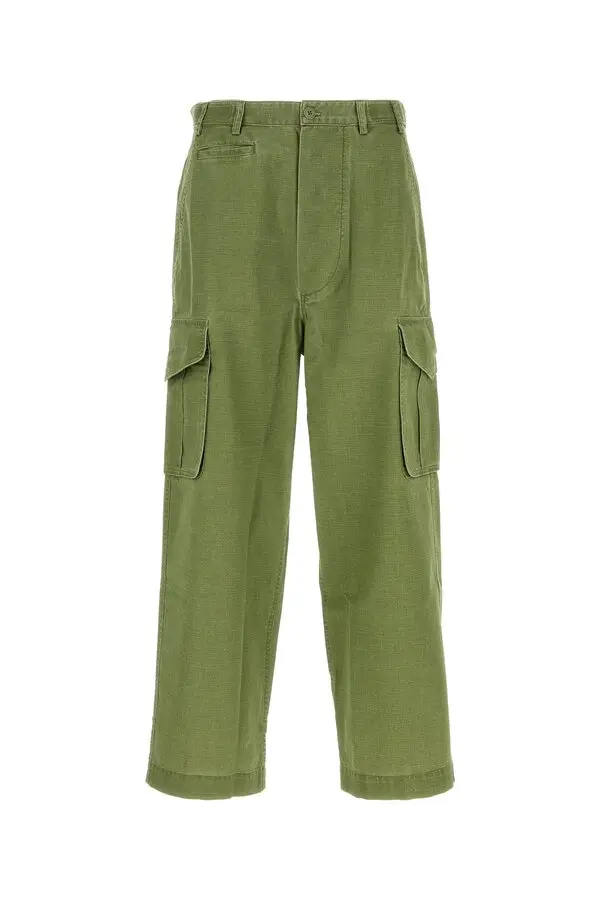 Kenzo Cotton Cargo Pants With Logo Detail