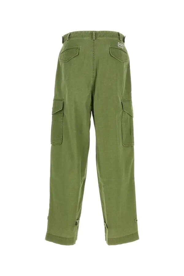 Kenzo Cotton Cargo Pants With Logo Detail