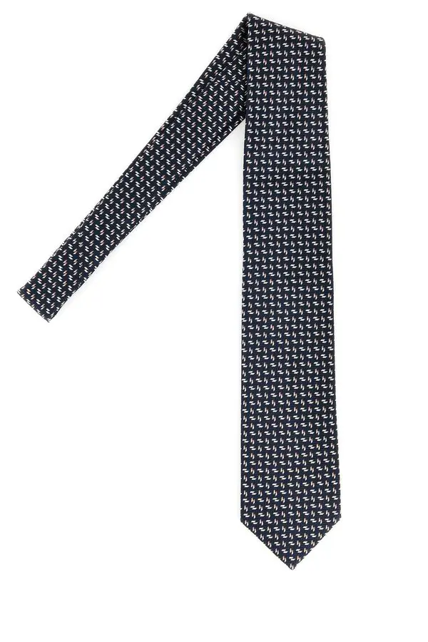 Brioni Embroidered Silk Neck Tie