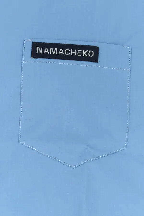 NAMACHEKO Cerulean Poplin Guardia Shirt