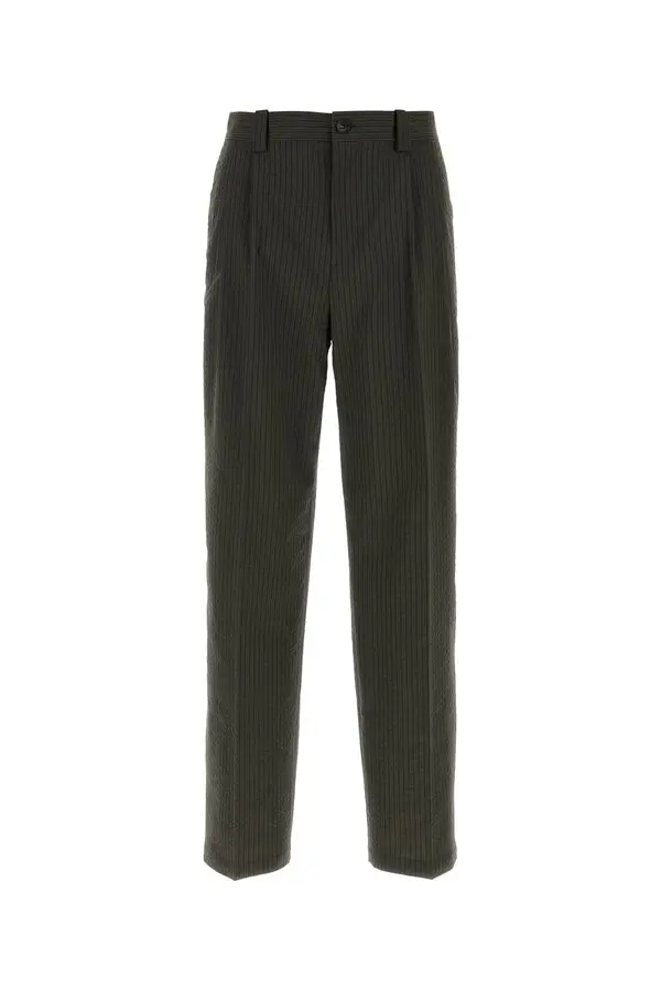 Maison Kitsuné Embroidered Polyester Blend Trousers