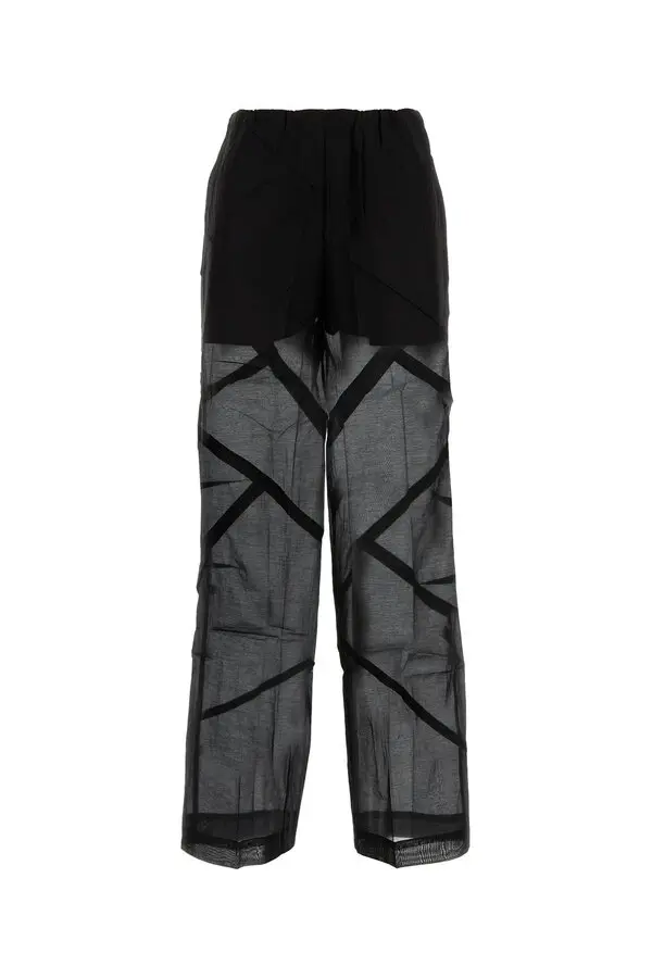 Co Cotton Blend Drawstring Waist Pants