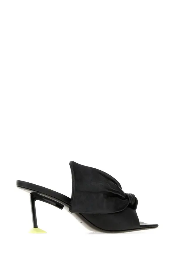Givenchy Leather Boudoir Mules With Bow Detailing