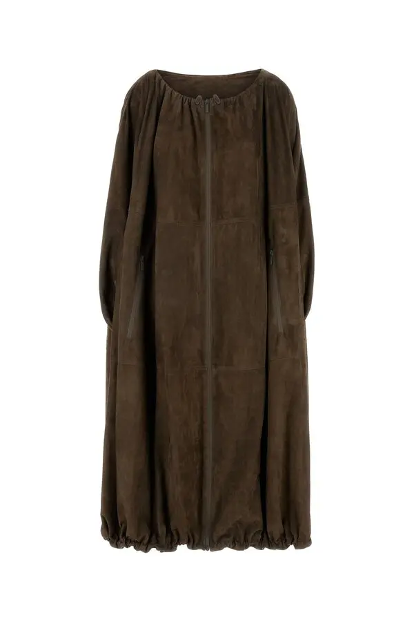 FERRAGAMO Suede Overcoat