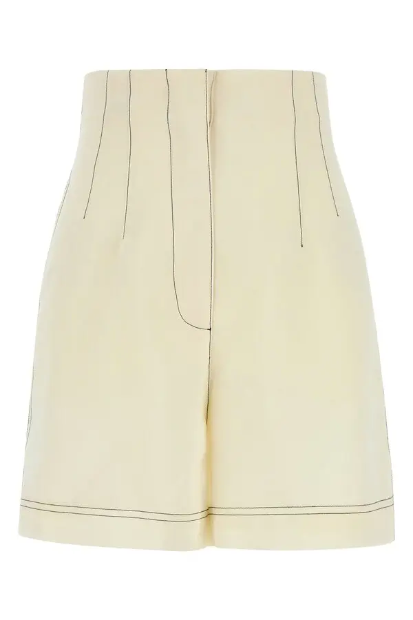 Philosophy Di Lorenzo Serafini Polyester Blend Shorts With Contrast Stitching - White