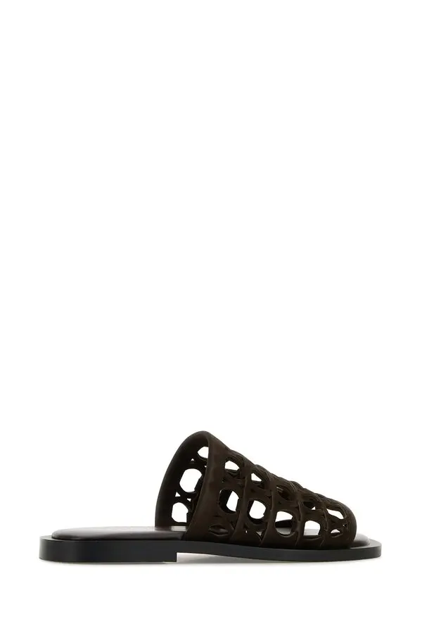 FERRAGAMO Suede Barbados Slippers
