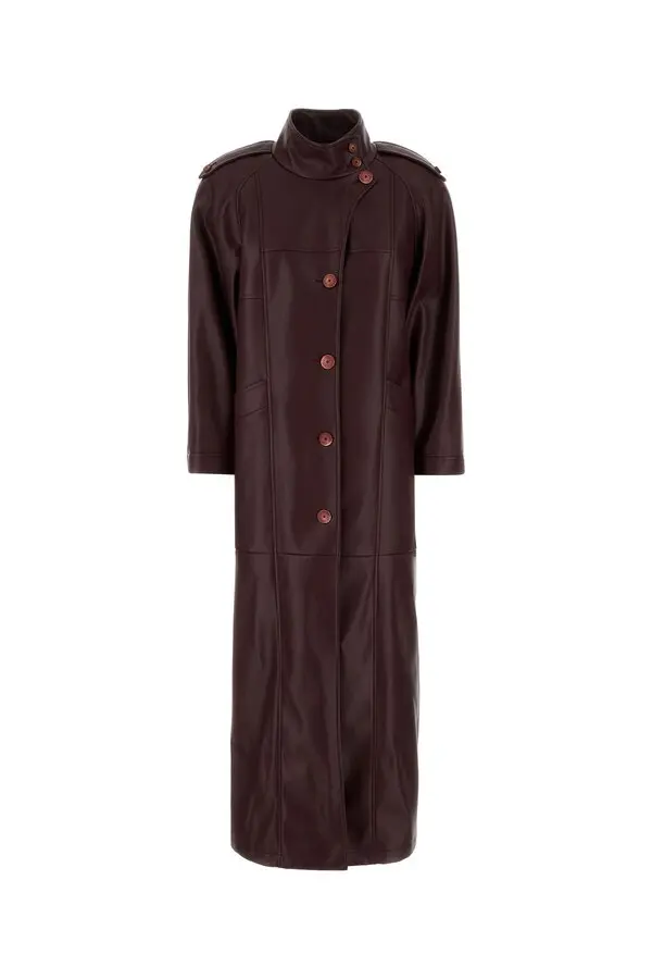LE SULLY STUDIO Long Synthetic Leather Coat