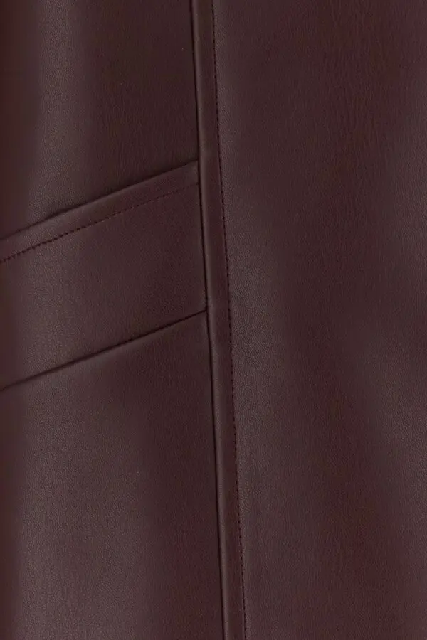 LE SULLY STUDIO Long Synthetic Leather Coat