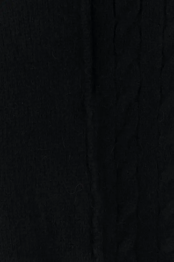 Vetements Alpaca Blend Cropped Cardigan With Distressed Hem