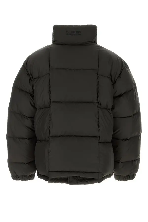 Vetements Quilted Down Jacket - Brown