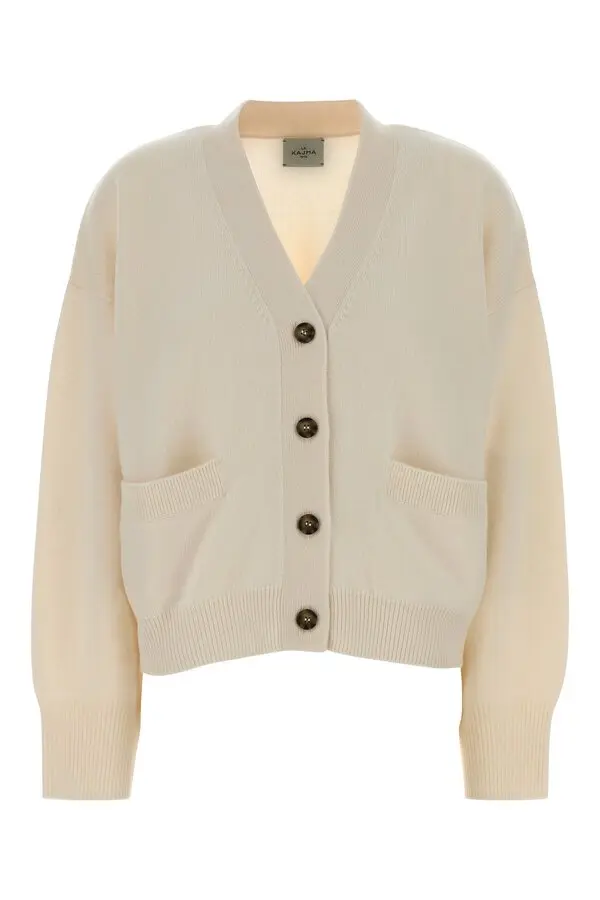 Le Kasha Organic Cashmere V-neck Cardigan