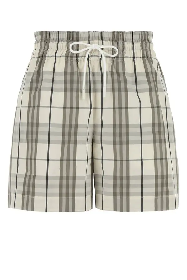 Burberry Embroidered Poplin Shorts - White