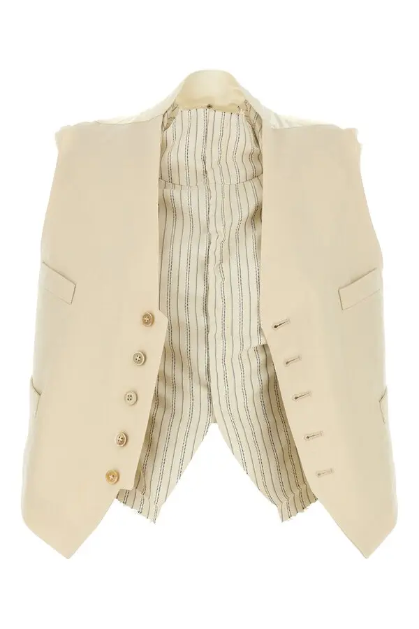 MAISON MARGIELA Layered Wool Vest