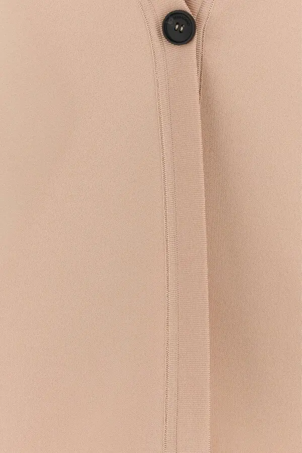 FERRAGAMO Stretch Viscose Blend Cardigan With Logo Detail