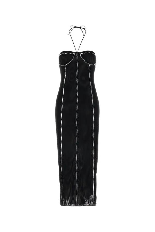 Oseree Stretch Tulle Embellished Dress