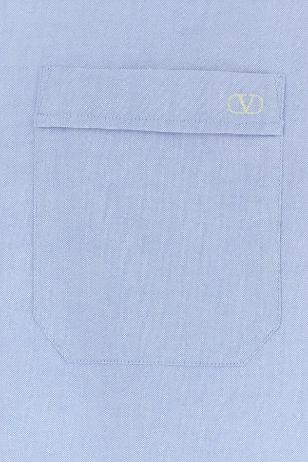 Valentino Garavani Powder Oxford Shirt - Blue