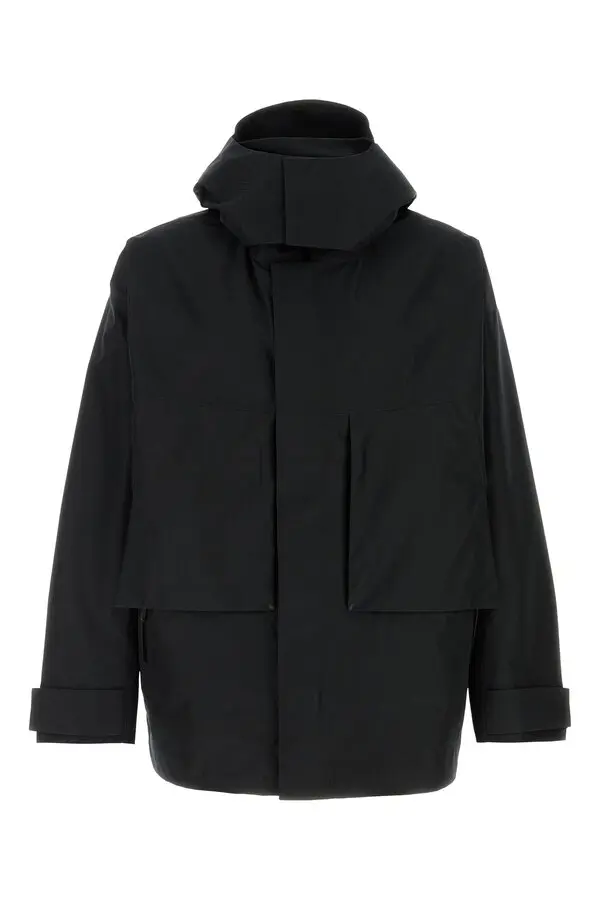 Herno Polyester Jacket With Detachable Hood