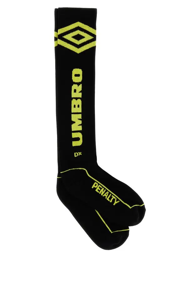 UMBRO Stretch Cotton Blend Knee High Sports Socks - Black