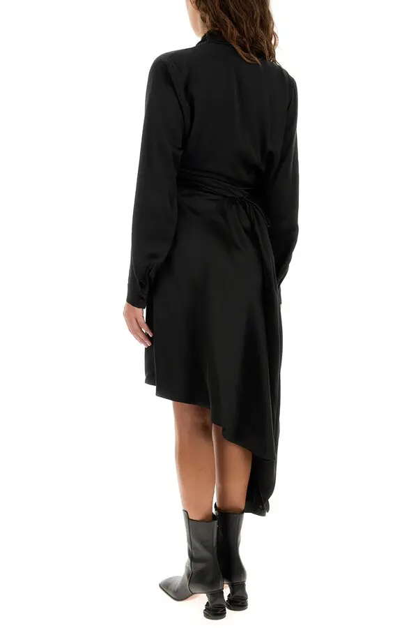 Balenciaga Pure Silk Draped Dress