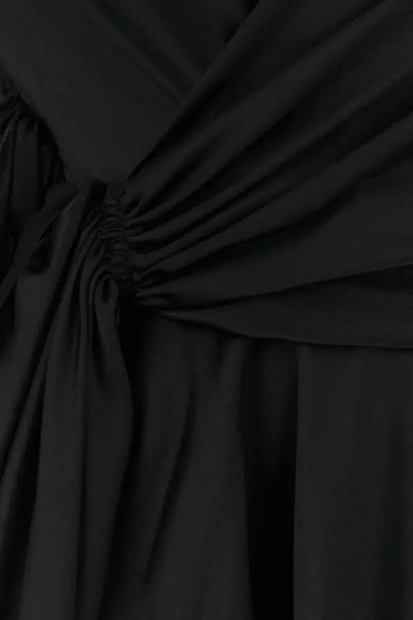 Balenciaga Pure Silk Draped Dress