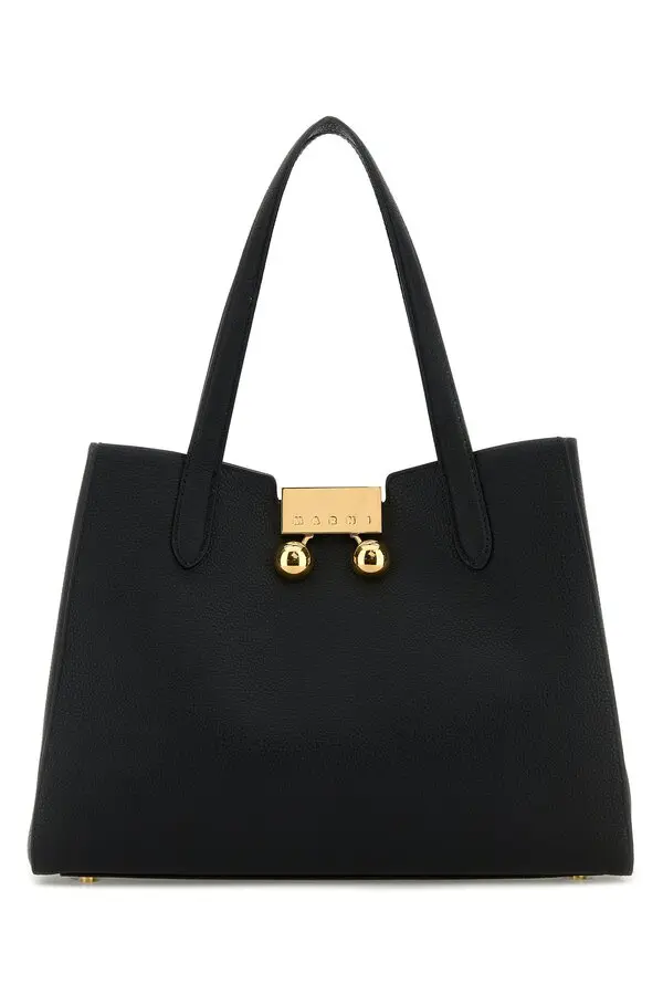 Marni Leather Trunkaroo Shoulder Bag