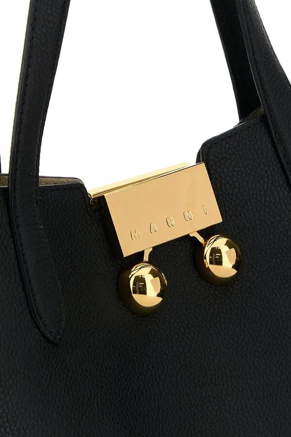 Marni Leather Trunkaroo Shoulder Bag