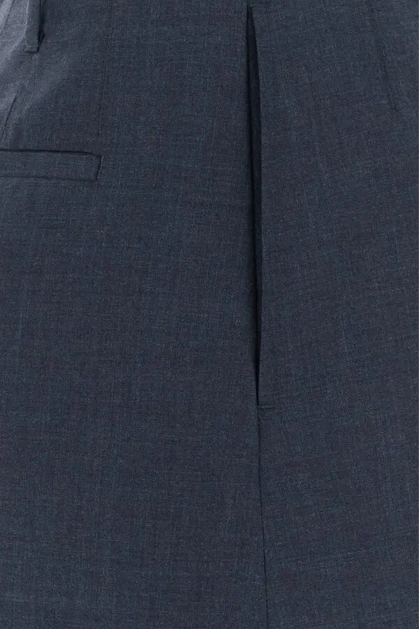 Givenchy Navy Wool Shorts - Blue