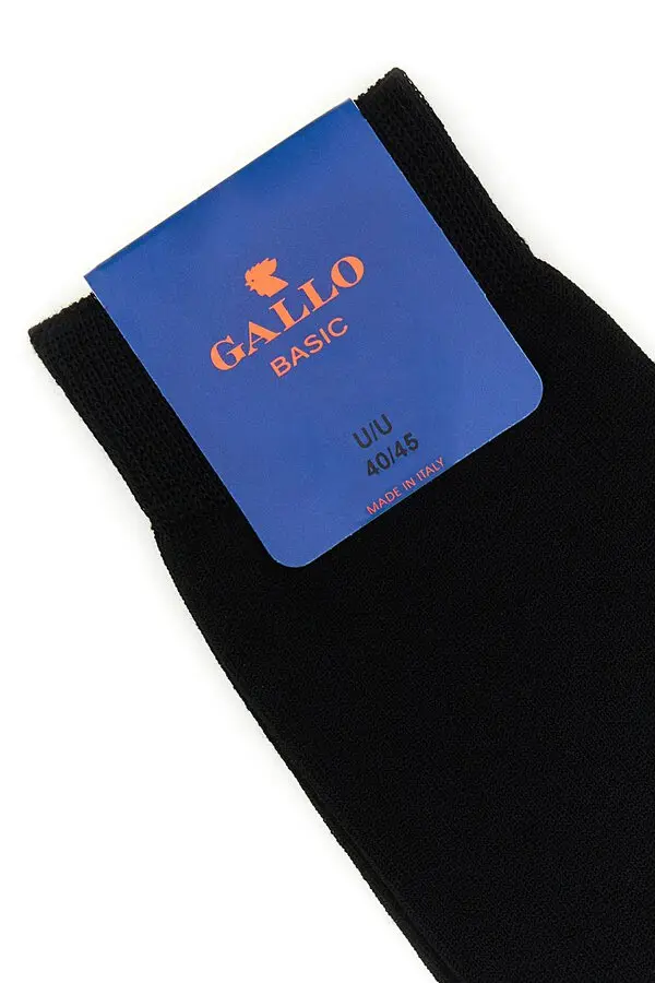 GALLO Stretch Cotton Blend Socks With Contrasting Logo
