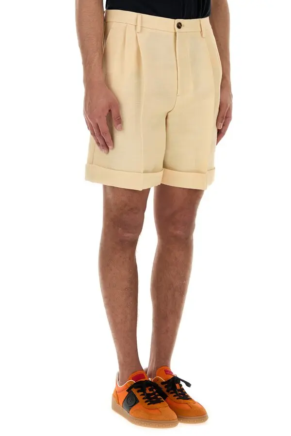 Valentino Garavani Bermuda Shorts With Inverted Pleats
