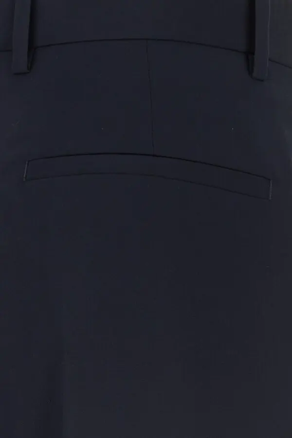 JIL SANDER Midnight Wool Tailored Pants - Blue