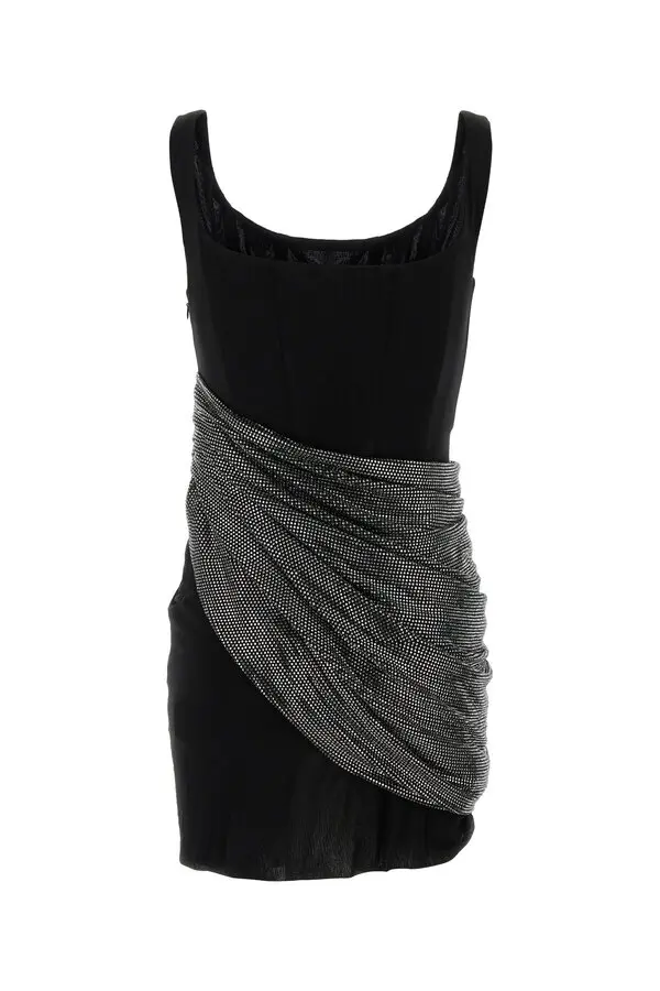 Giuseppe Di Morabito Viscose Mini Dress With Rhinestone Embellishment