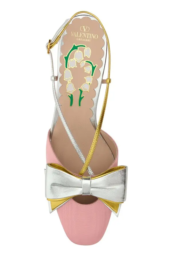 Valentino Garavani Fabric Bow Slingback Pumps