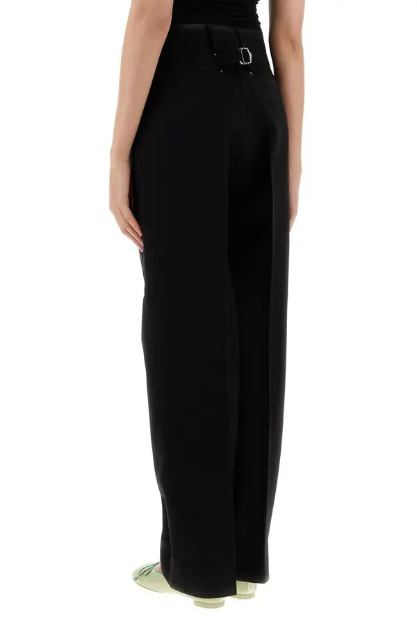 MAISON MARGIELA Wool Trousers With Contrast Stitching