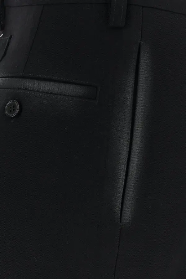 MAISON MARGIELA Wool Trousers With Contrast Stitching