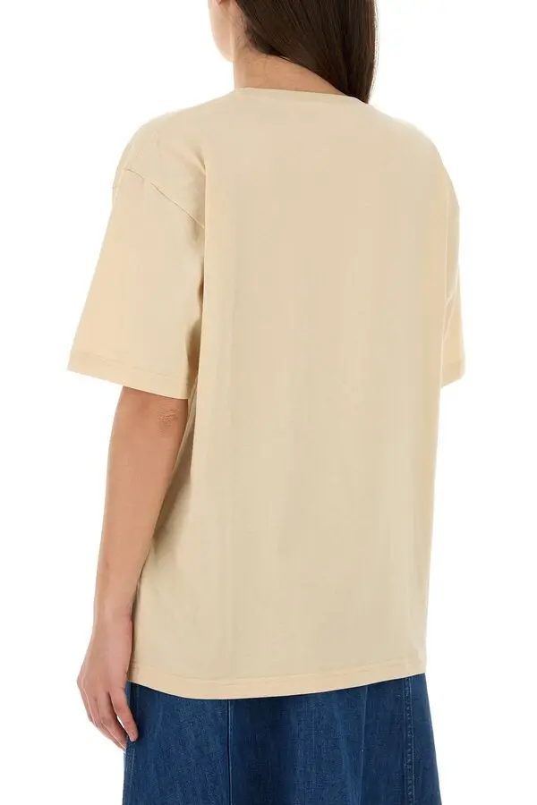 Valentino Garavani Cotton T-shirt With Floral Embellishment
