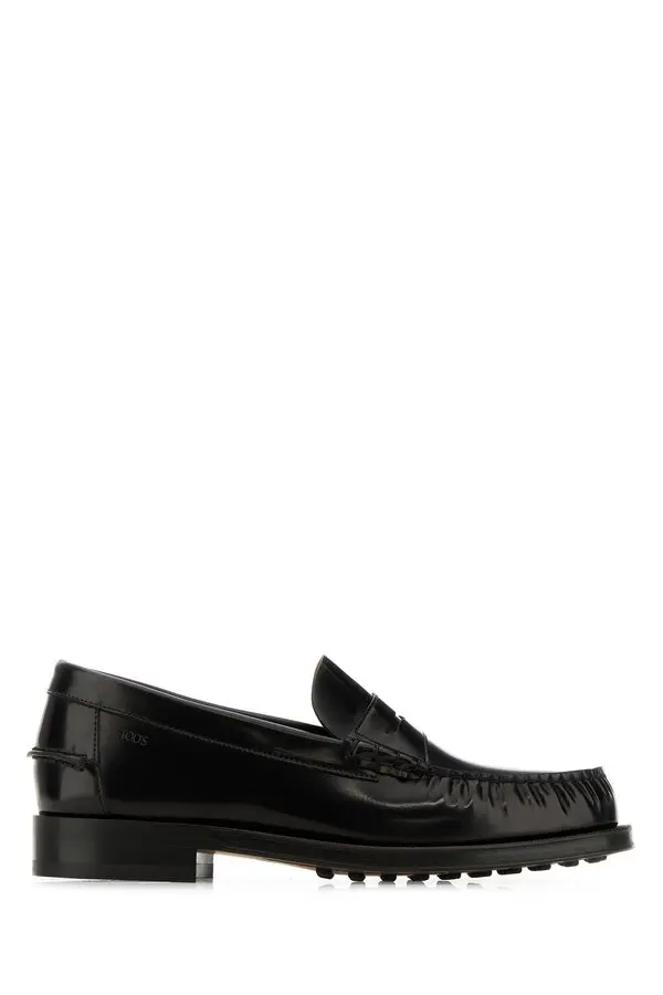 TOD'S Leather Loafers - Black