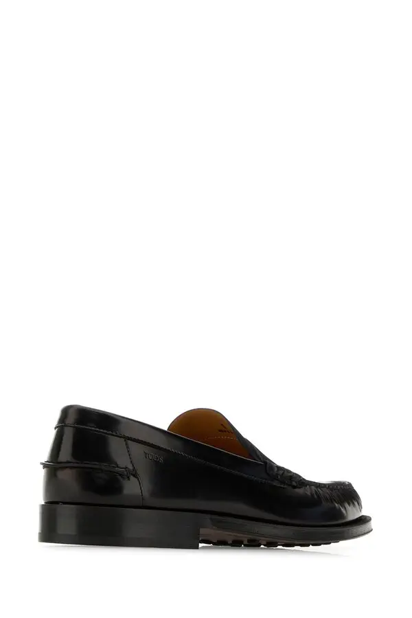 TOD'S Leather Loafers - Black