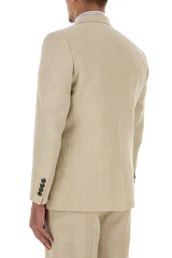 Valentino Garavani Beige Linen Blend Blazer