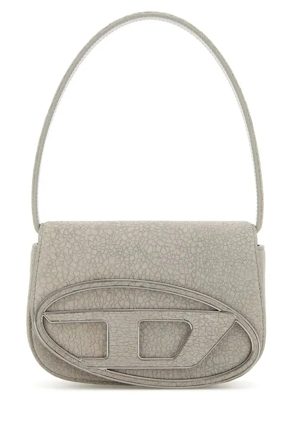 DIESEL® 1dr Shoulder Bag In Light Leather - Grey